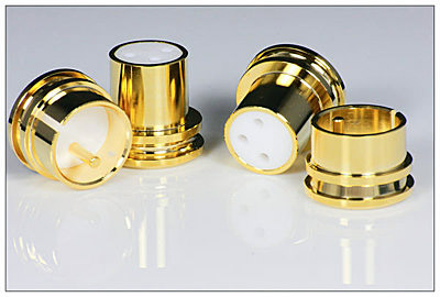 XLR Pure Copper caps (Male/Female) Gold-plated | Actsessory Shoppe