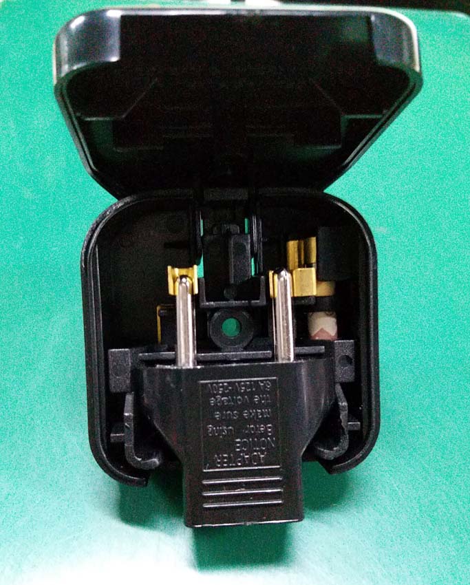 2-Pin Euro Plug to 3-Pin UK Mains Adapter | Actsessory Shoppe