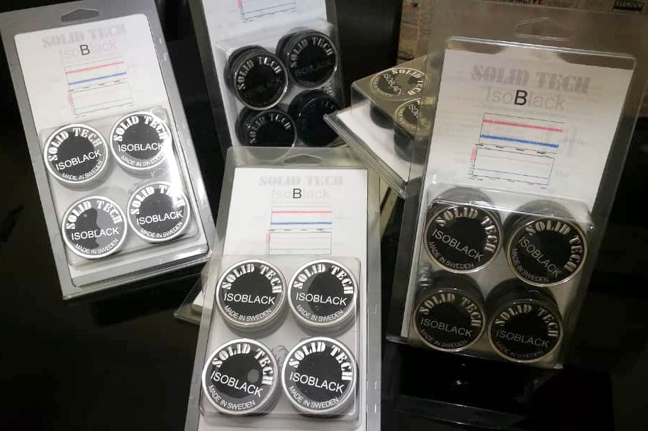 Solid Tech IsoBlack Vibration Isolators (Set of 4) | Actsessory Shoppe