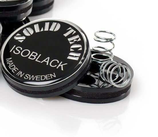 Solid Tech IsoBlack Vibration Isolators (Set of 4) | Actsessory Shoppe