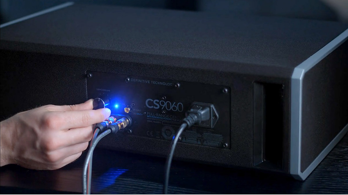 Definitive Technology CS9060 Center Speaker with active 8″ subwoofer