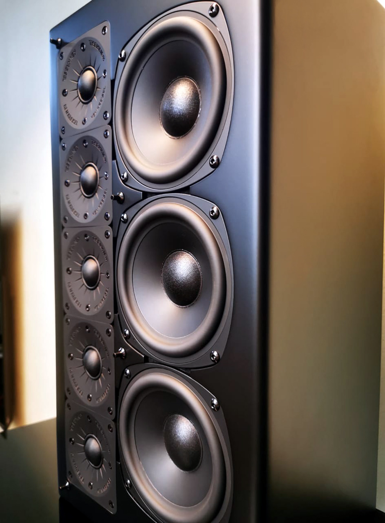 Ken Kreisel K700 LCR Main Speakers, home theater line array monitors