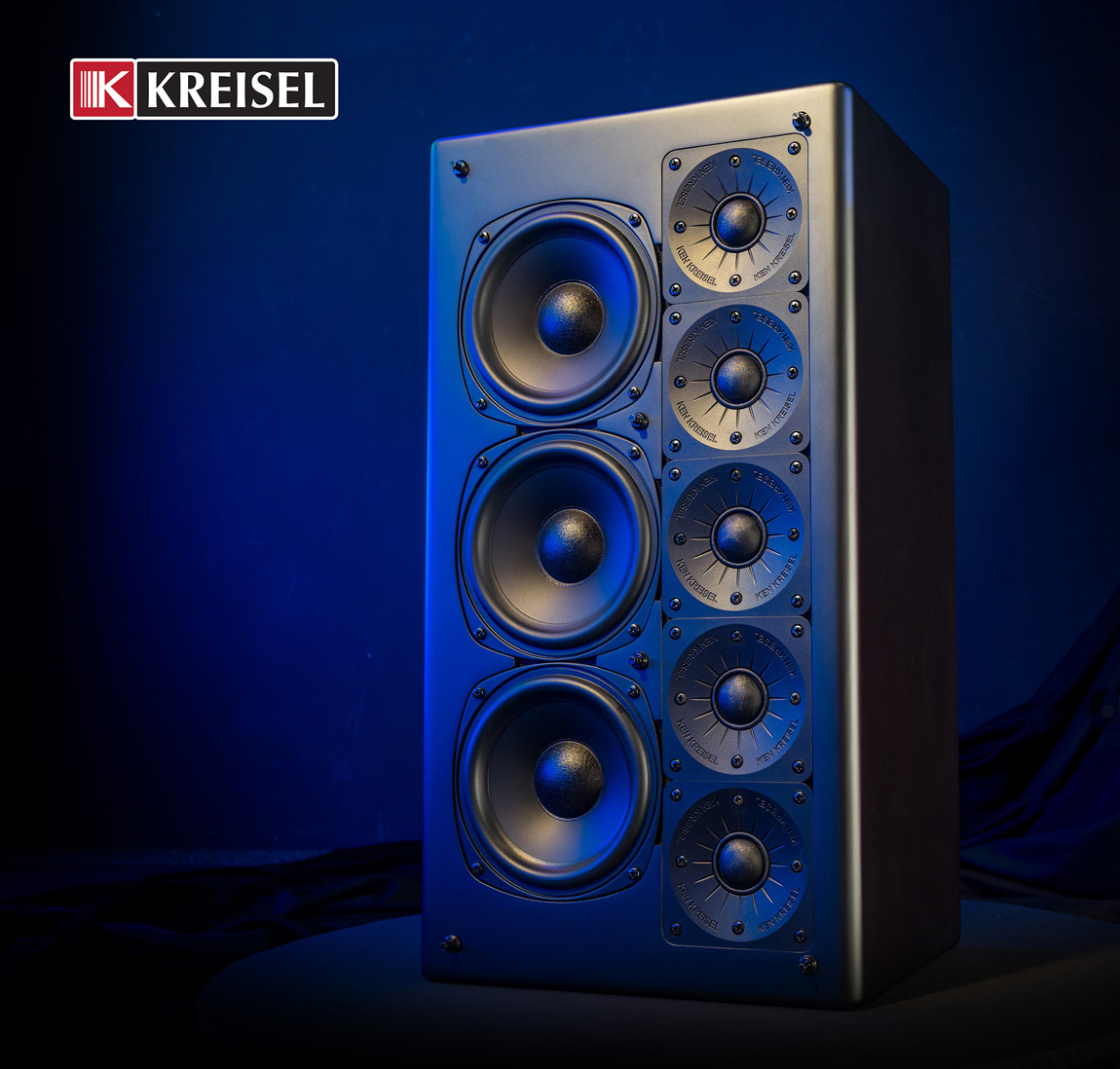 Ken Kreisel K700 LCR Main Speakers, home theater line array monitors