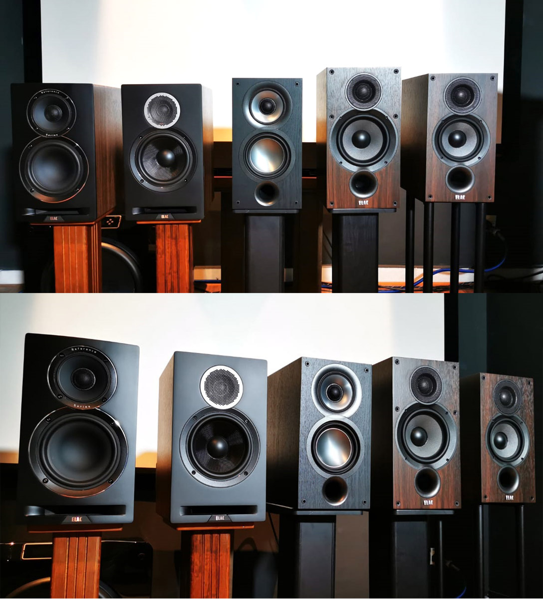 ELAC Debut 2.0 B5.2 Bookshelf Speaker DB52 by Andrew Jones, Walnut