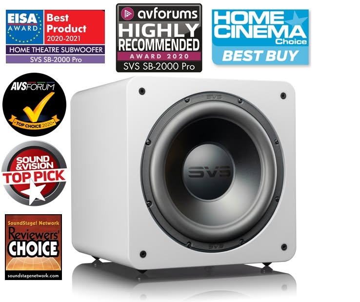 SVS SB-2000 PRO Subwoofer, 550W, 12″, Black Gloss, Sealed Compact Sub