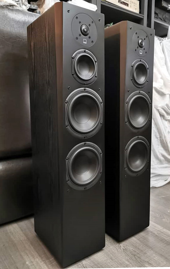 SVS Prime Tower Speaker, 3-Way, Black Ash